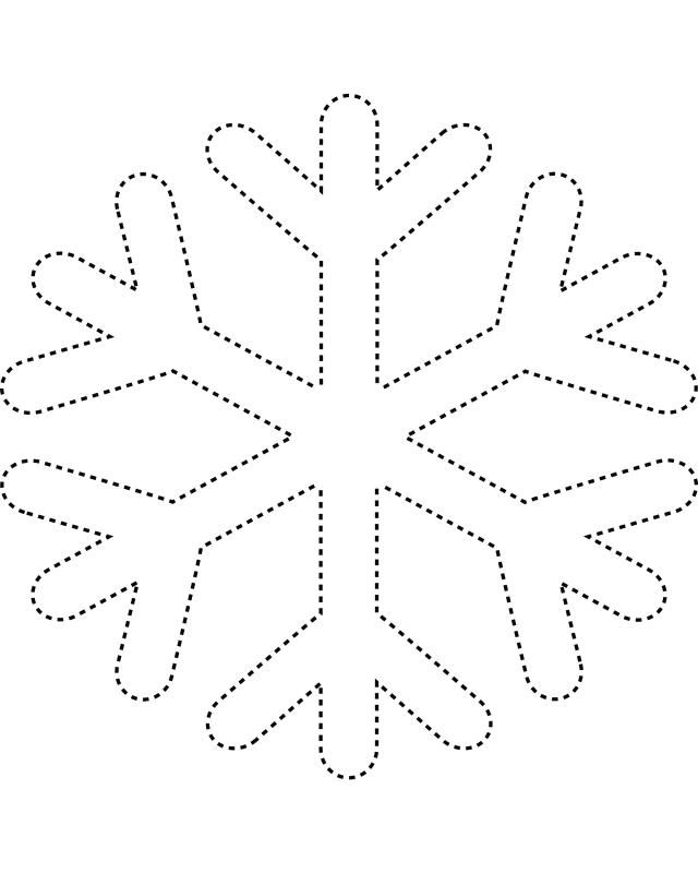 Printable Snowflake Template For Kindergarten Printable Templates