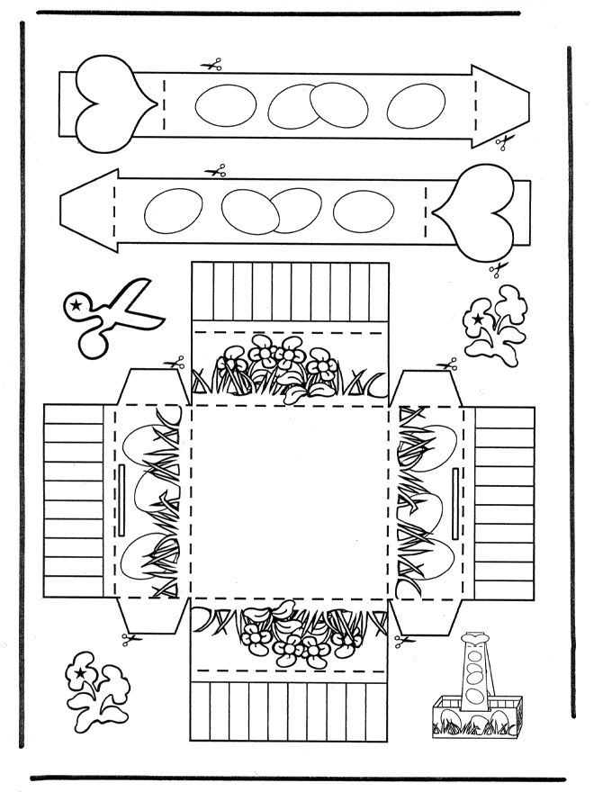 Printable Easter Basket Craft Template Printable Templates