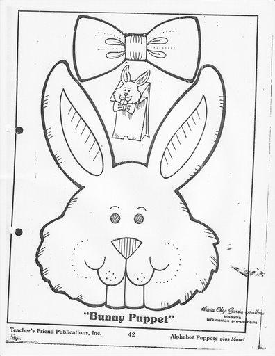 Printable Paper Bag Bunny Template Free Printable Paper